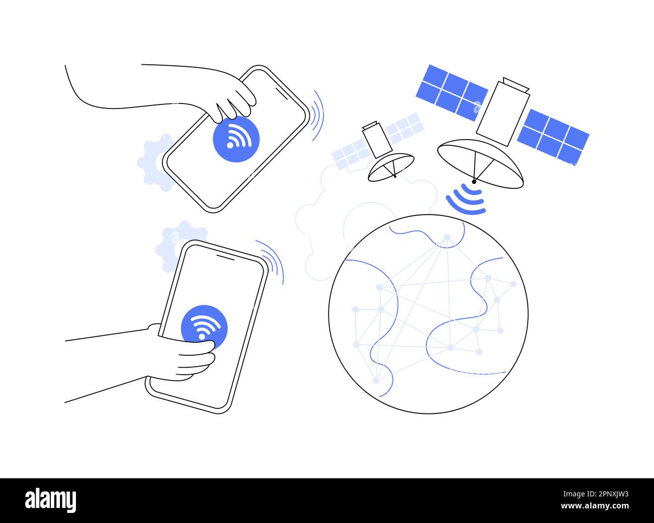 Global Web Connection Abstract Concept Vector Illustration Stock Vector Image And Art Alamy