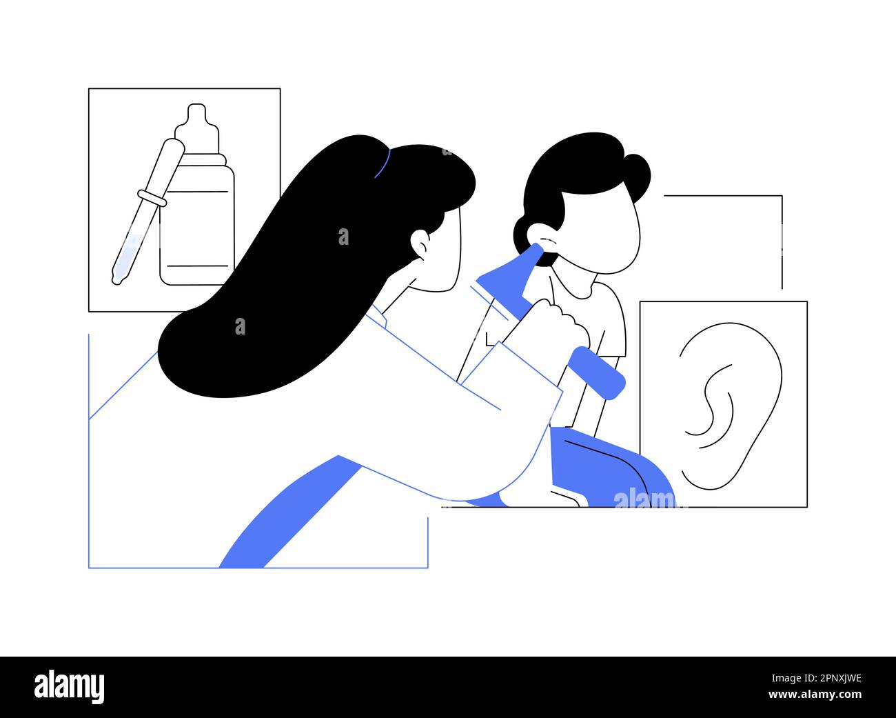 Ear infections abstract concept vector illustration Stock Vector Image ...