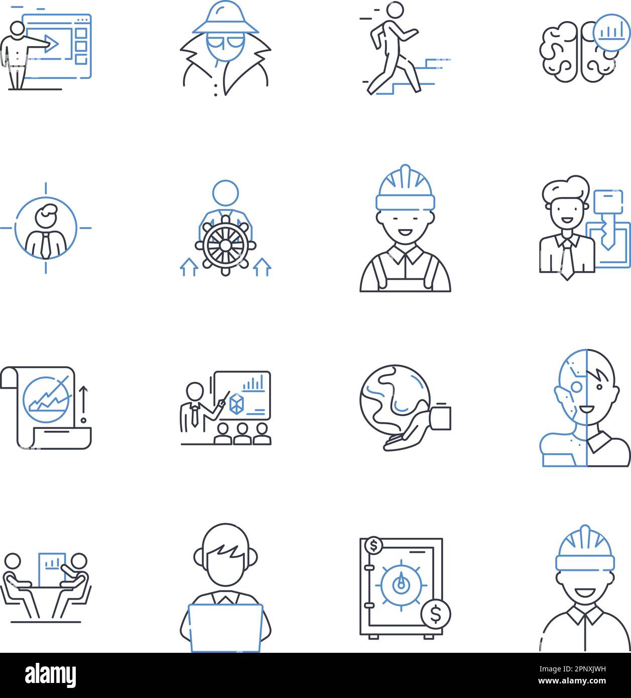 Follower happiness line icons collection. Satisfaction, Gratitude ...