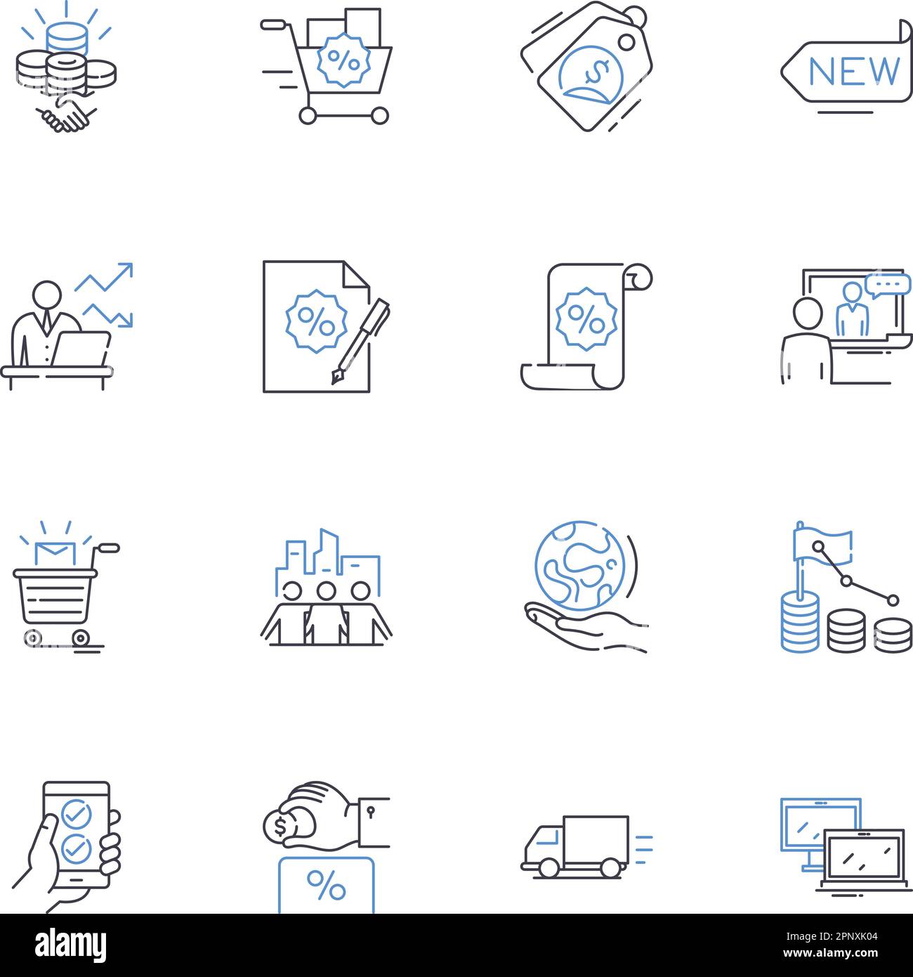 Interest line icons collection. Passion, Curiosity, Fascination ...