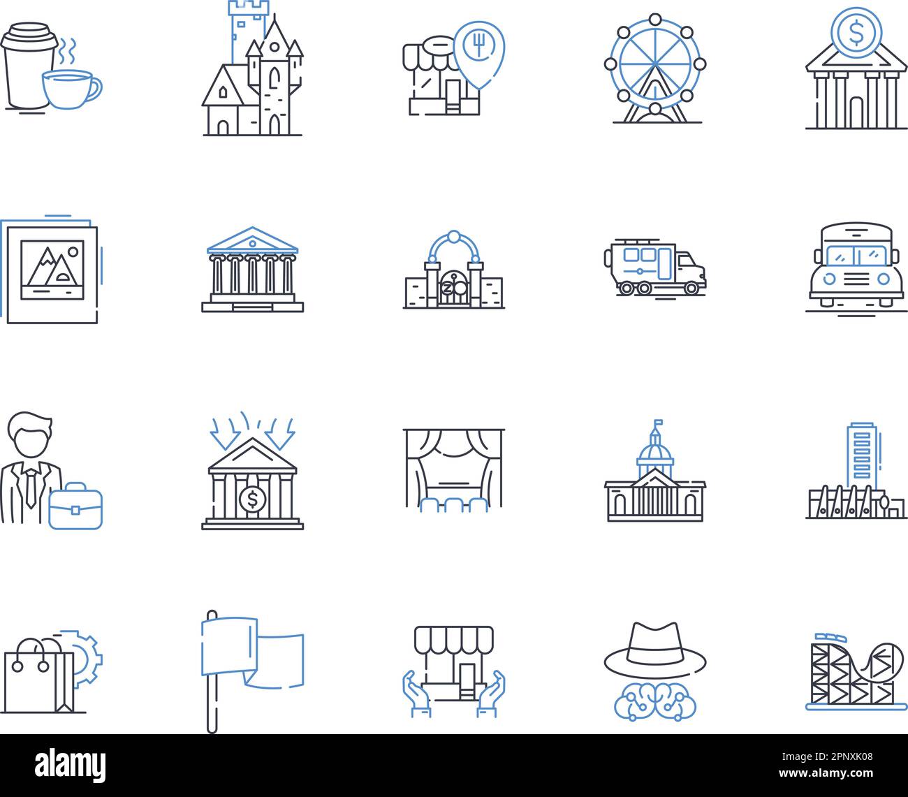Insurance sector line icons collection. Coverage, Premiums, Deductibles ...