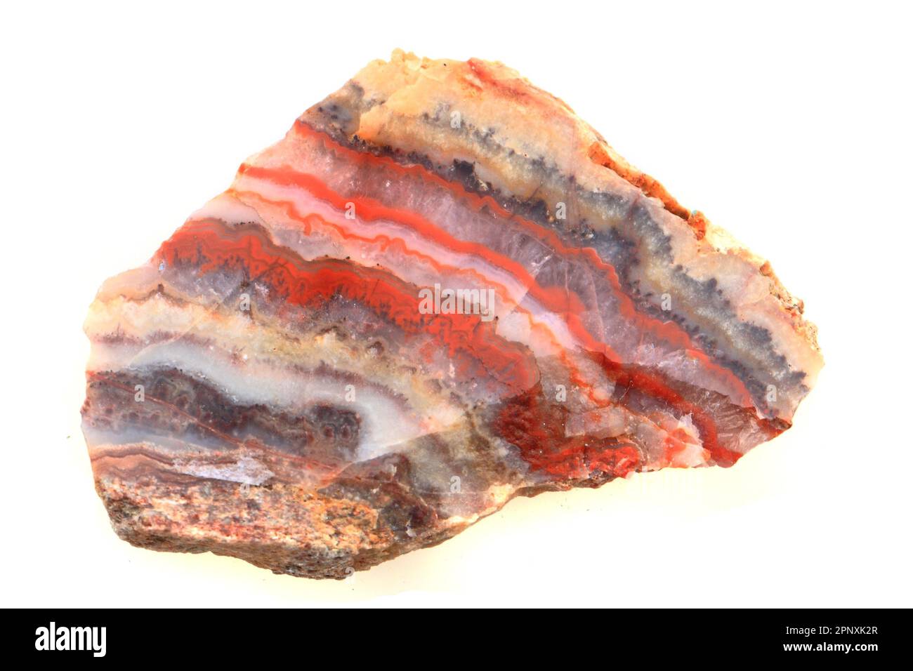 color agate mineral isolated on the white background Stock Photo - Alamy