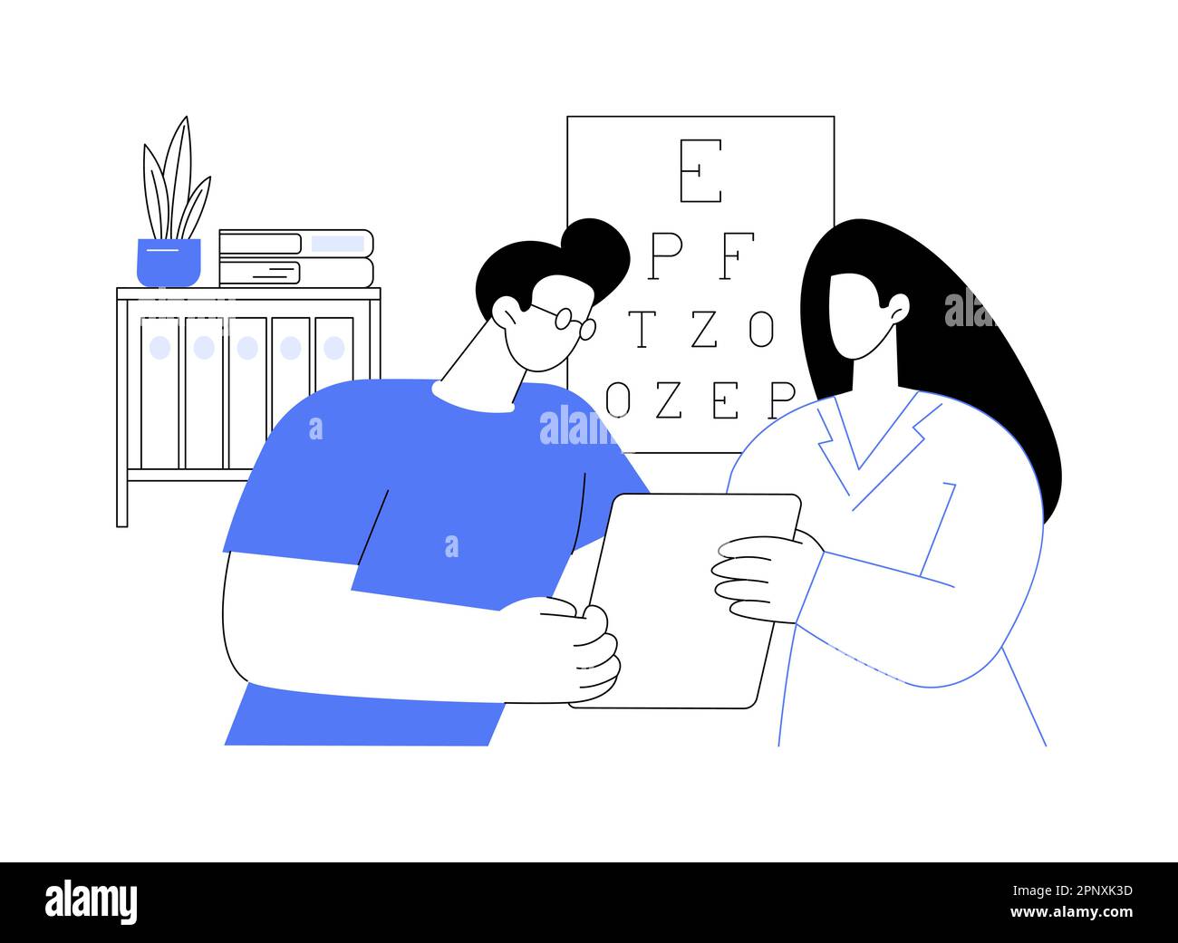 Laser eye operation Stock Vector Images - Alamy