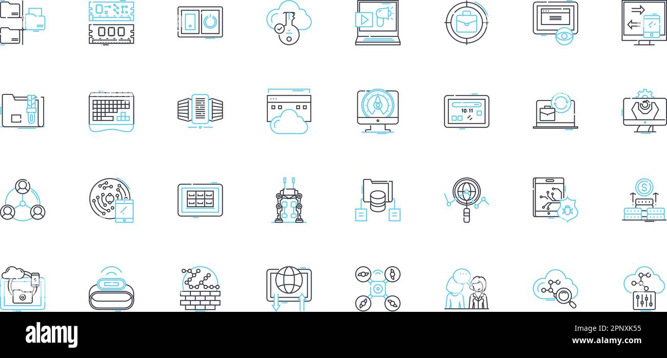 Digital assets linear icons set. Cryptocurrency, Bitcoin, Ethereum ... Digital assets linear icons set. Cryptocurrency, Bitcoin, Ethereum ...