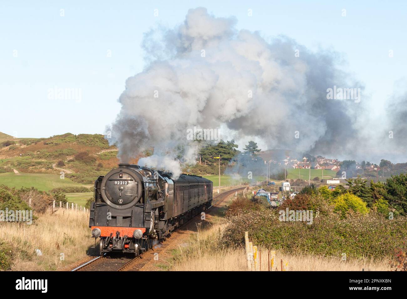 A steam locomotive at a North Norfolk Railway steam gala Stock Photo ...