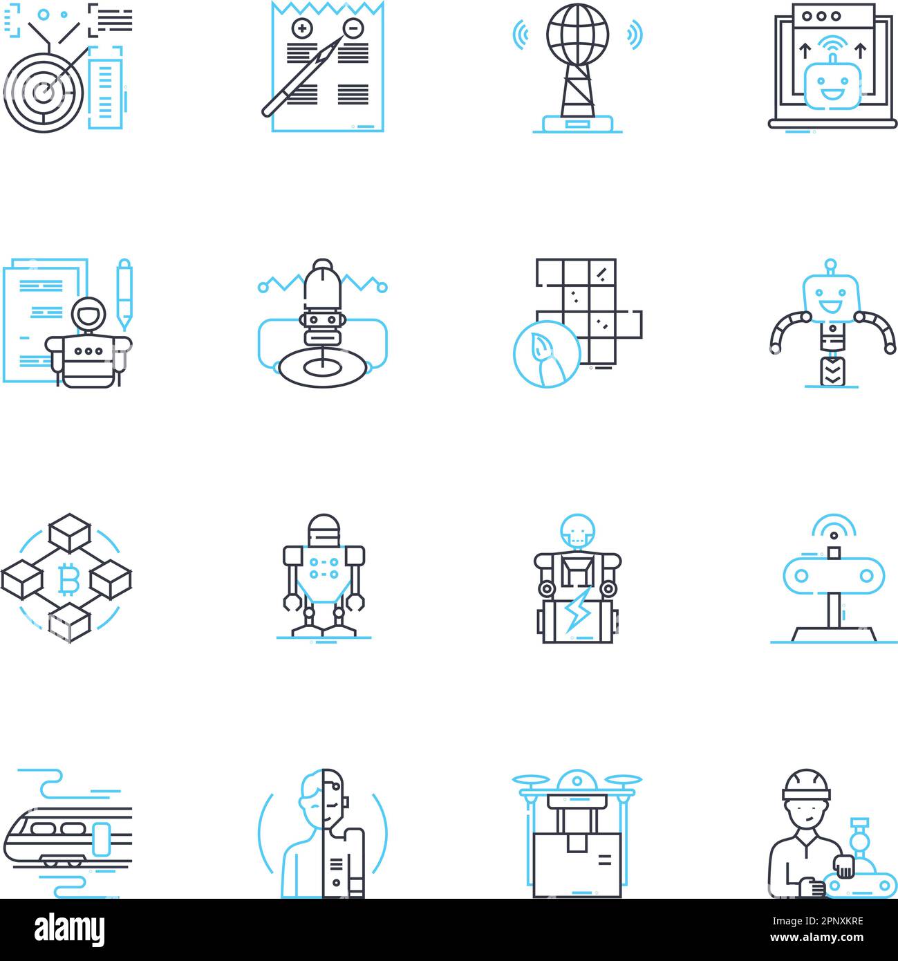 geometric modeling linear icons set. Polygons, Vertices, Edges ...
