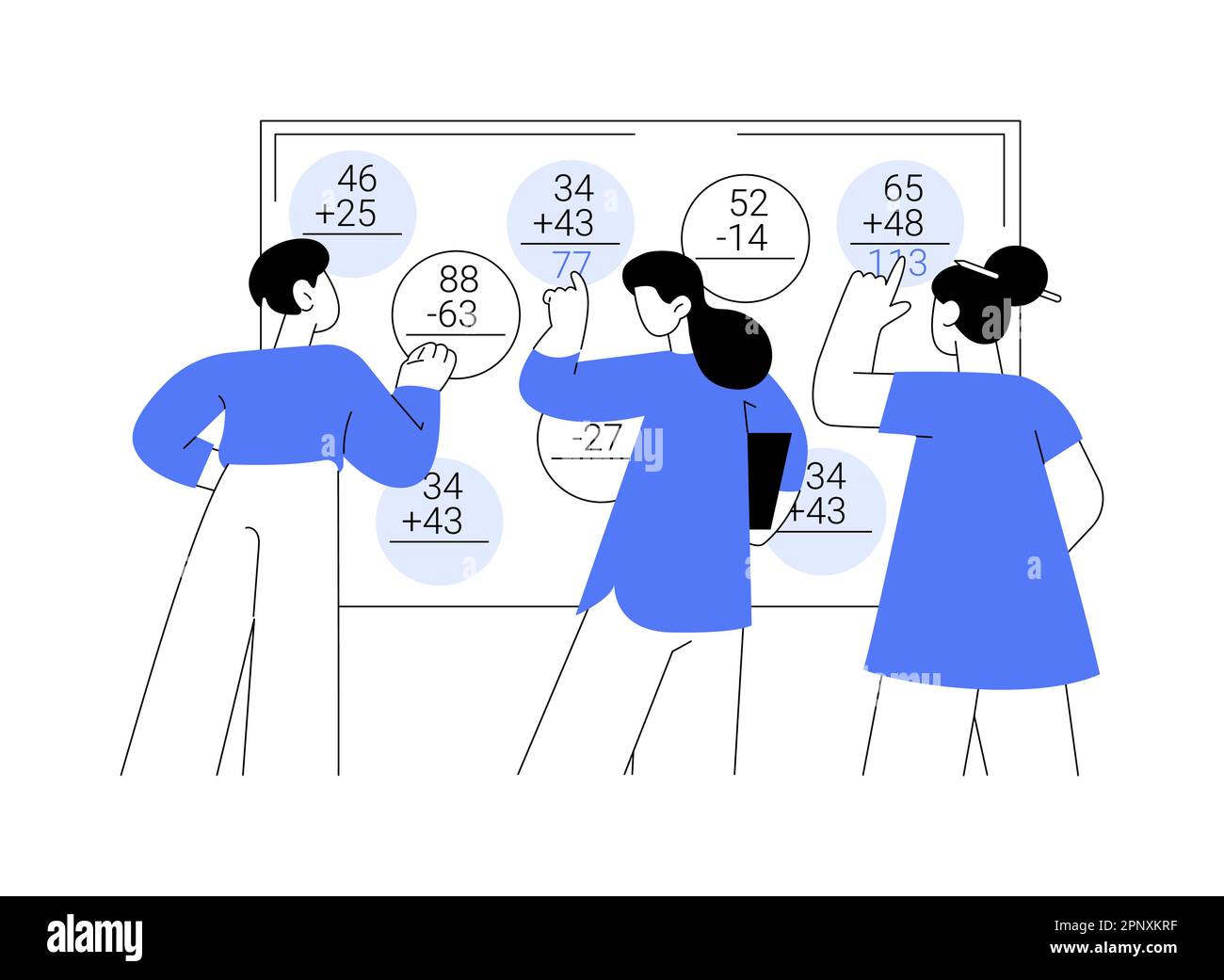 Interactive whiteboard abstract concept vector illustration Stock ...