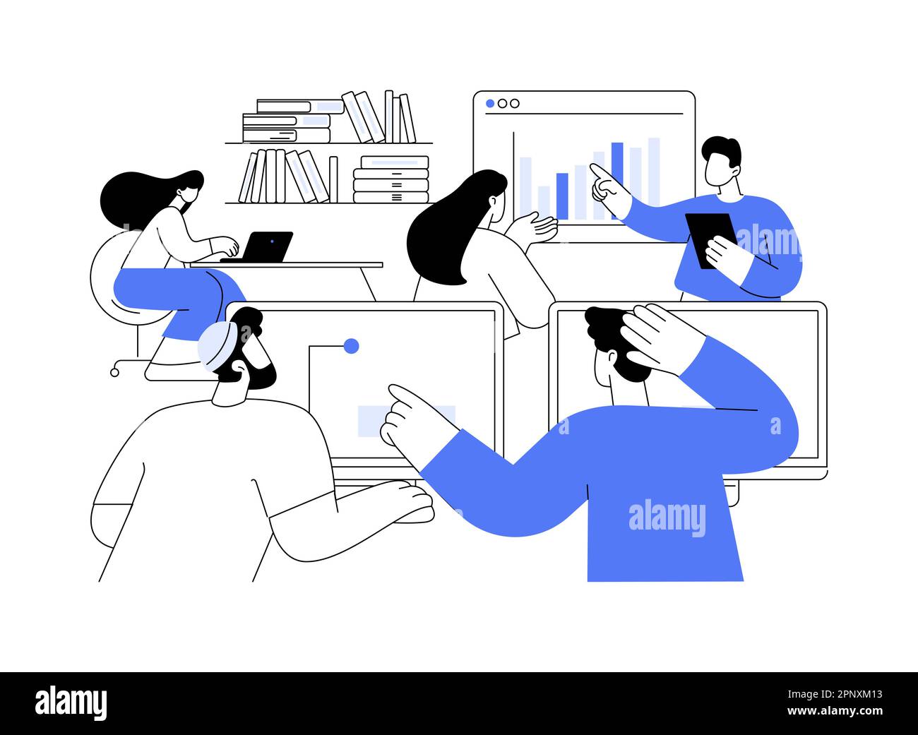 Workspace abstract concept vector illustration Stock Vector Image & Art ...