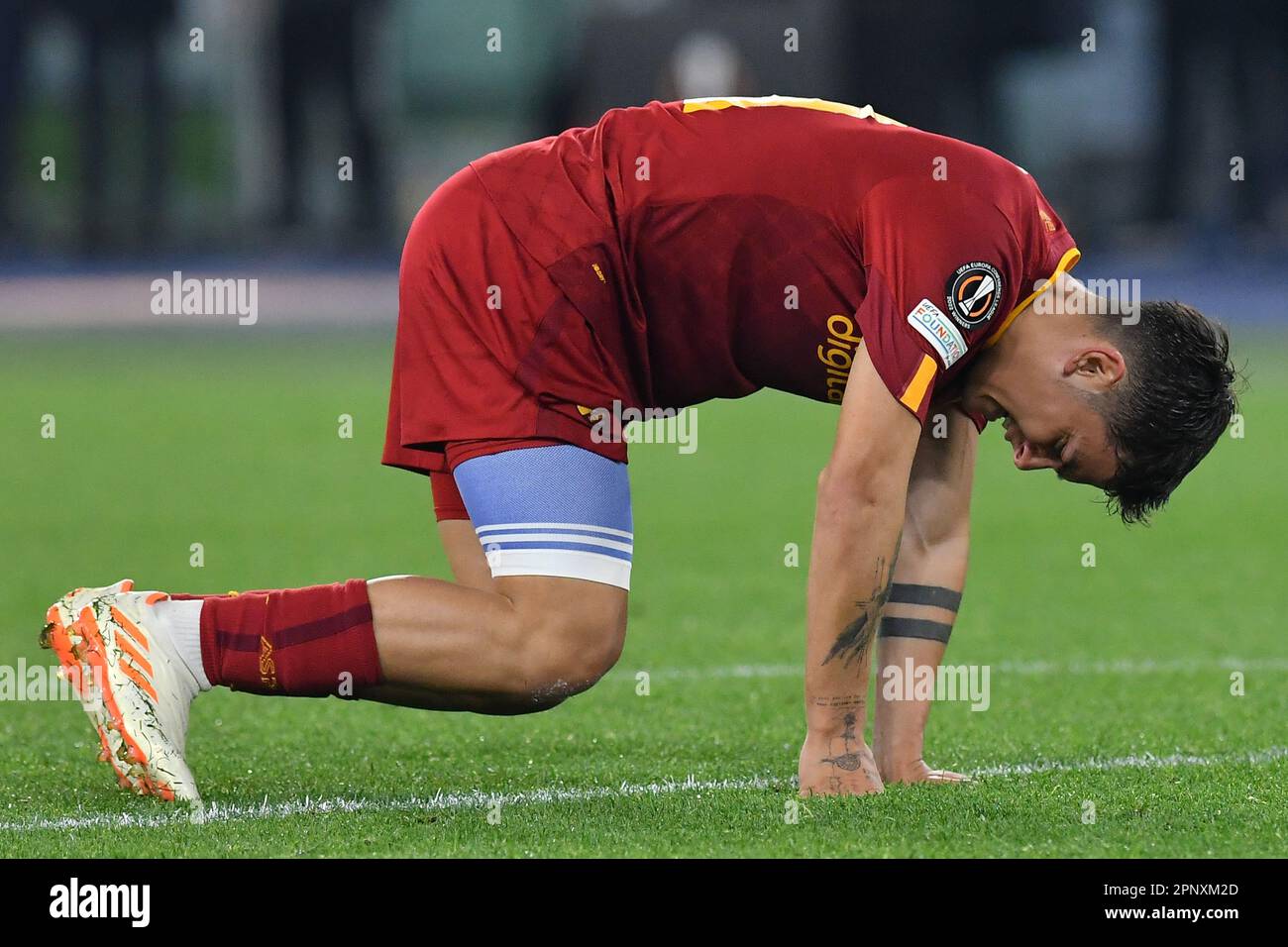 Rome, Lazio. 20th Apr, 2023. Paulo Dybala of AS Roma during the Uefa Europa League match AS Roma ...