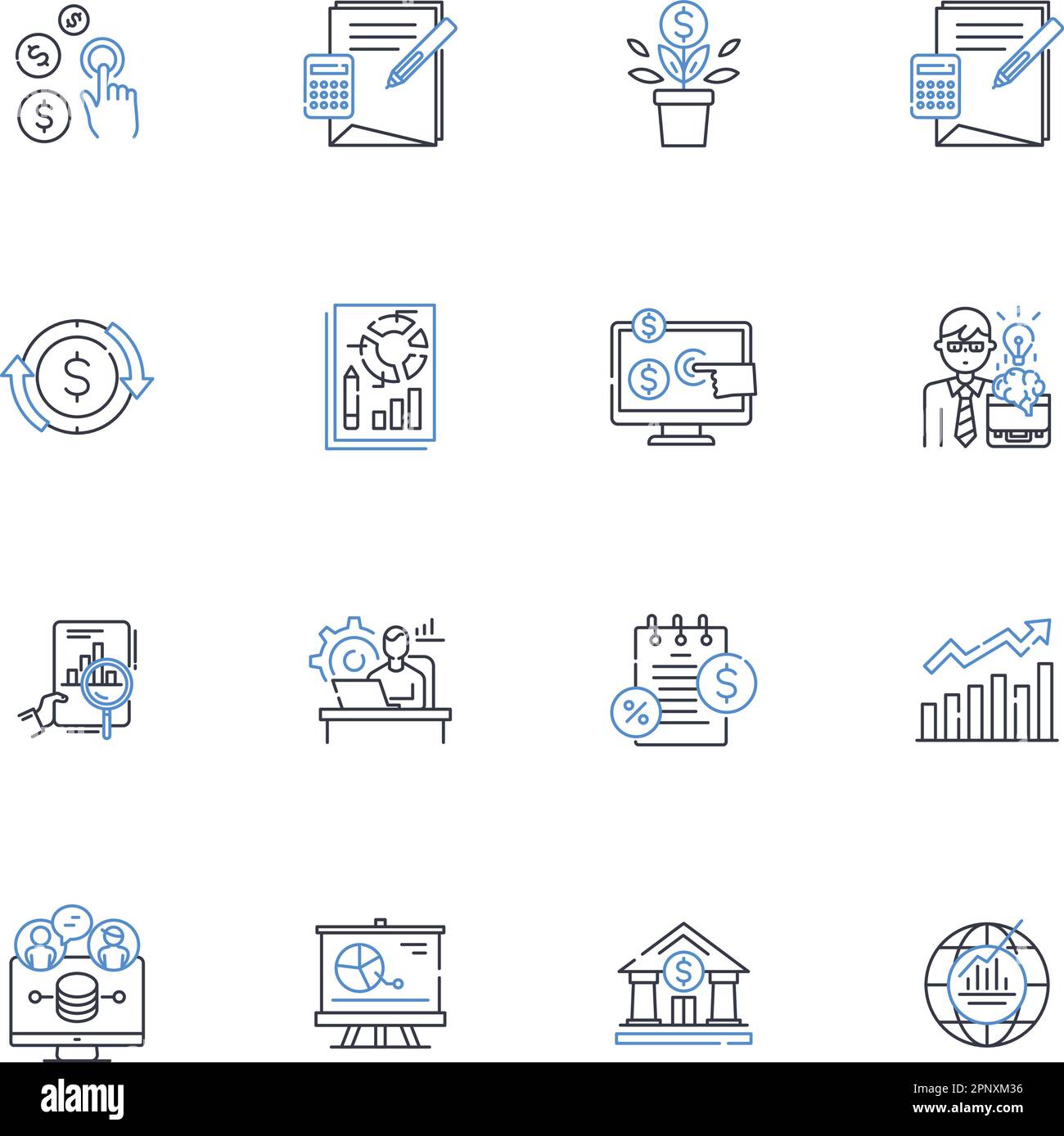 Retailing line icons collection. Shopping, Consumer, Merchandise ...