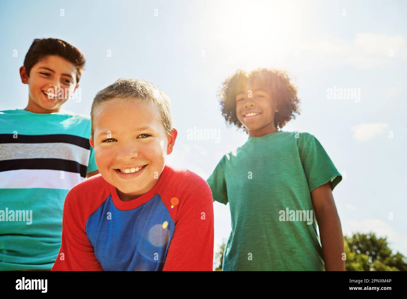 Theyre the coolest guys to hang around with. Portrait of a group of ...