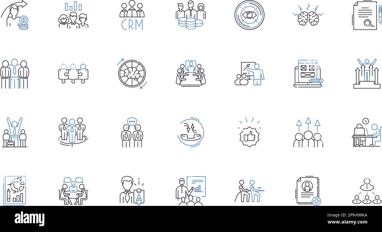 Customer satisfaction line icons collection. Feedback, Loyalty ...