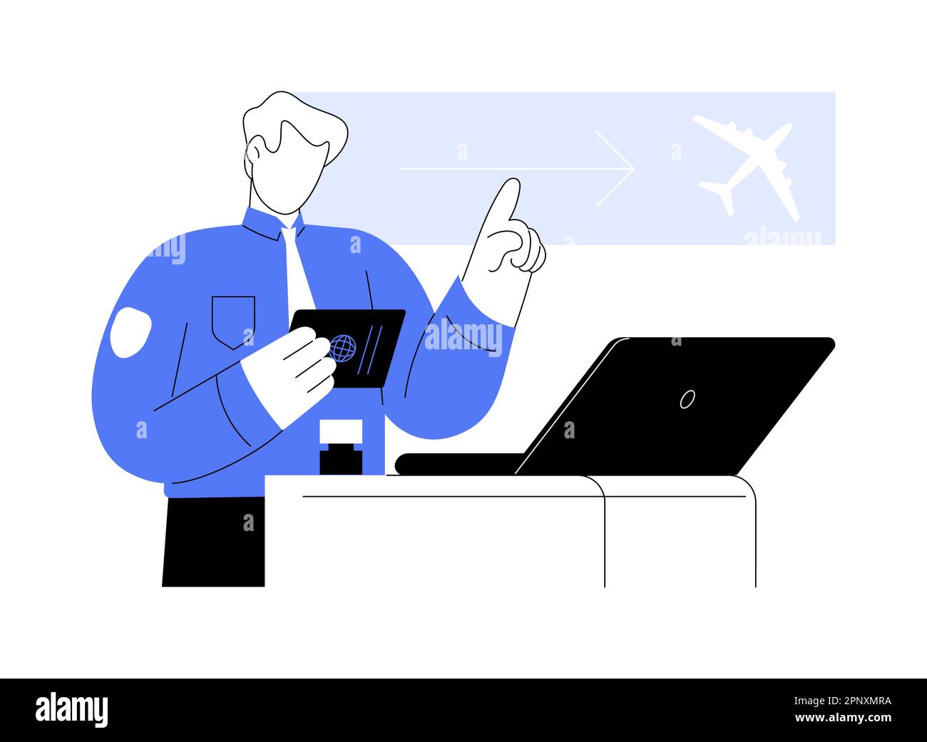 Airport customs abstract concept vector illustration Stock Vector Image ...
