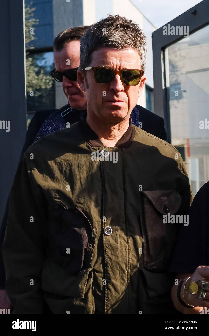 Milan, Italy. 17th Apr, 2023. Noel Gallagher is seen on April 17, 2023 ...