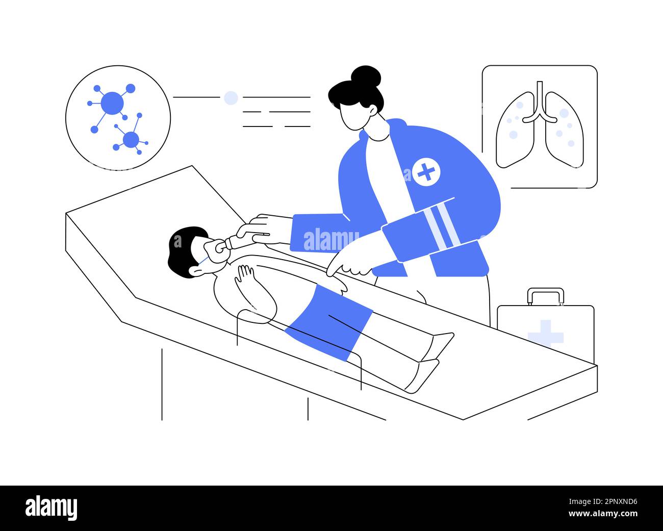 Choking abstract concept vector illustration Stock Vector Image & Art ...
