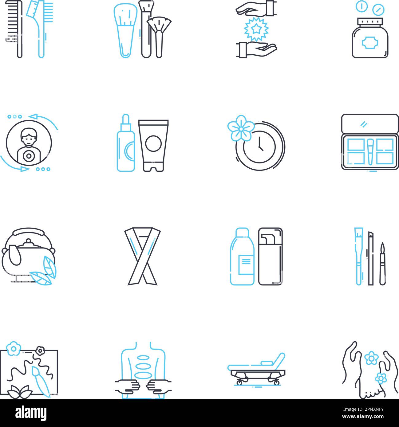 Graphic writing linear icons set. Typeface, Composition, Design ...