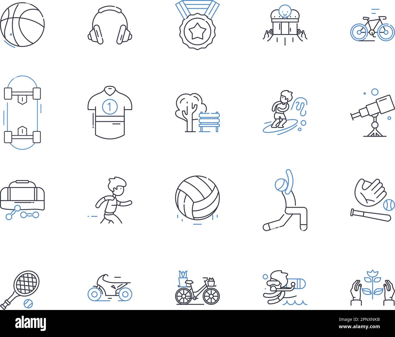 Diversion line icons collection. Distraction, Fun, Amusement ...