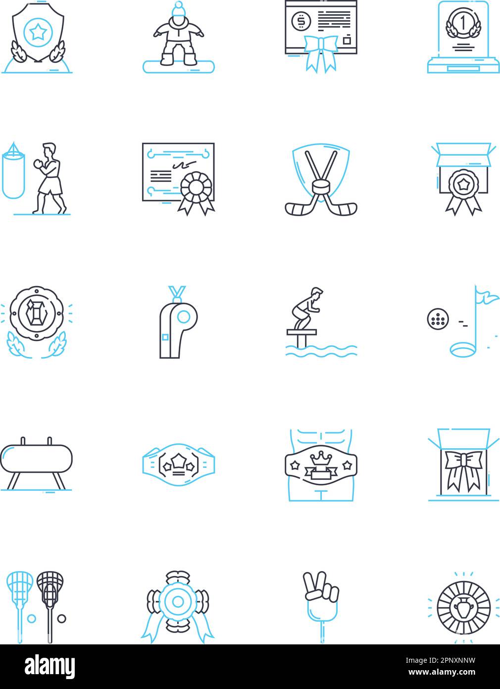 Supervision linear icons set. Oversight, Management, Direction ...