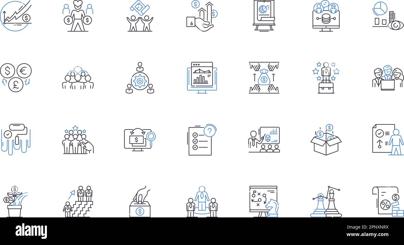 Standards Line Icons Collection Criteria Norms Benchmarks