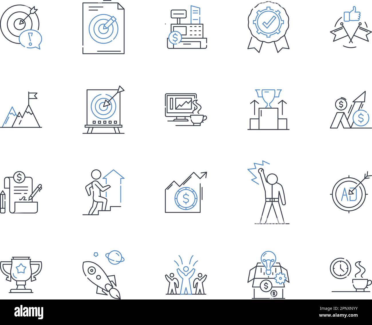 Partnership management line icons collection. Collaboration, Synergy ... Partnership management line icons collection. Collaboration, Synergy ...