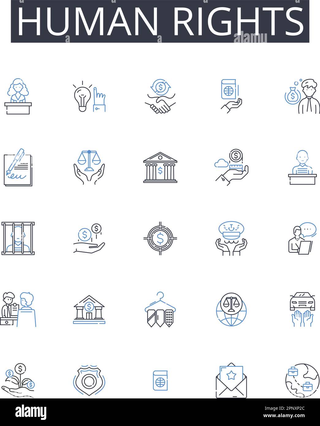 human rights line icons collection. Mergers, Acquisitions ... human rights line icons collection. Mergers, Acquisitions ...