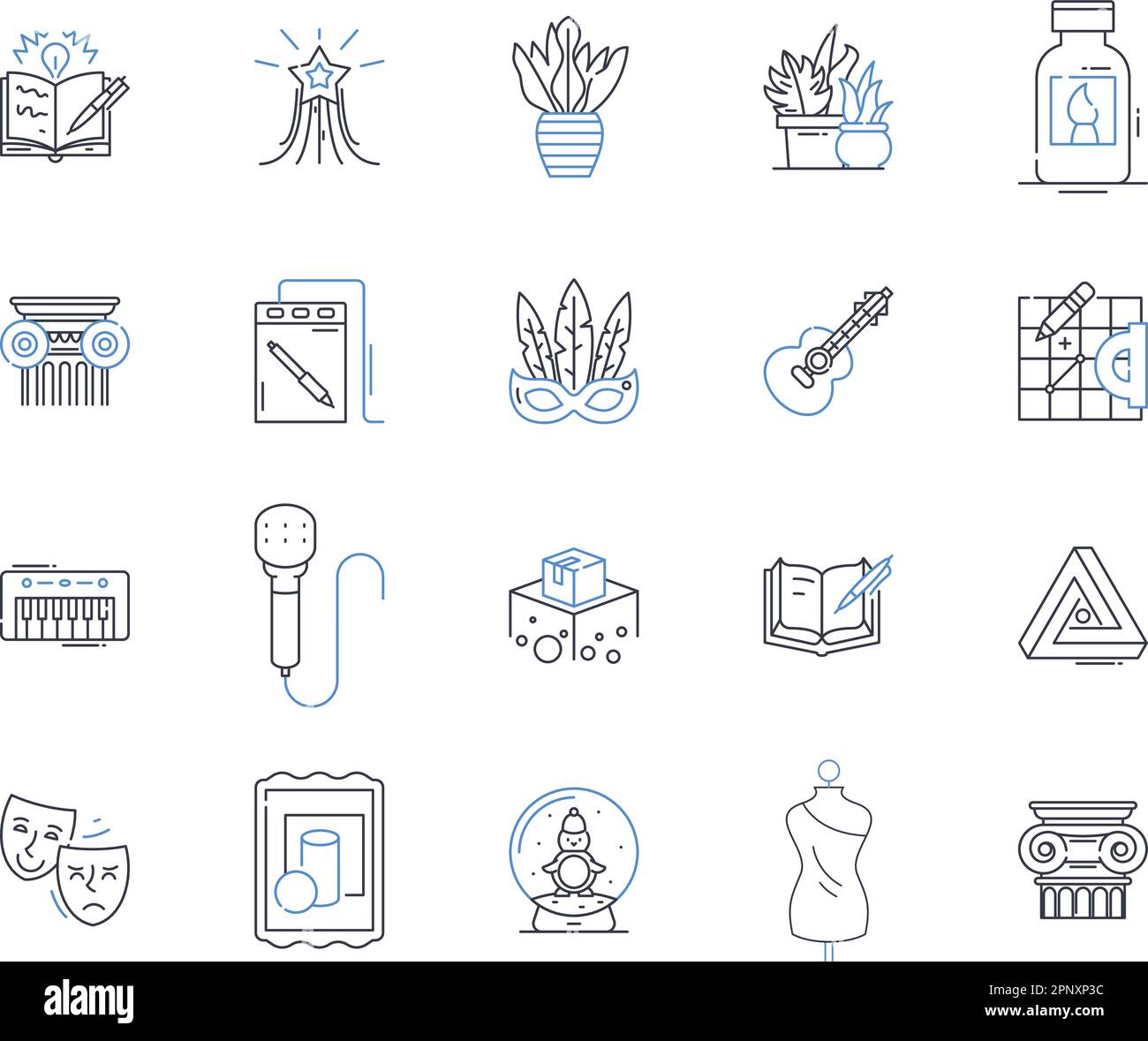 Intuitive designers line icons collection. Insightful, Innovative ...
