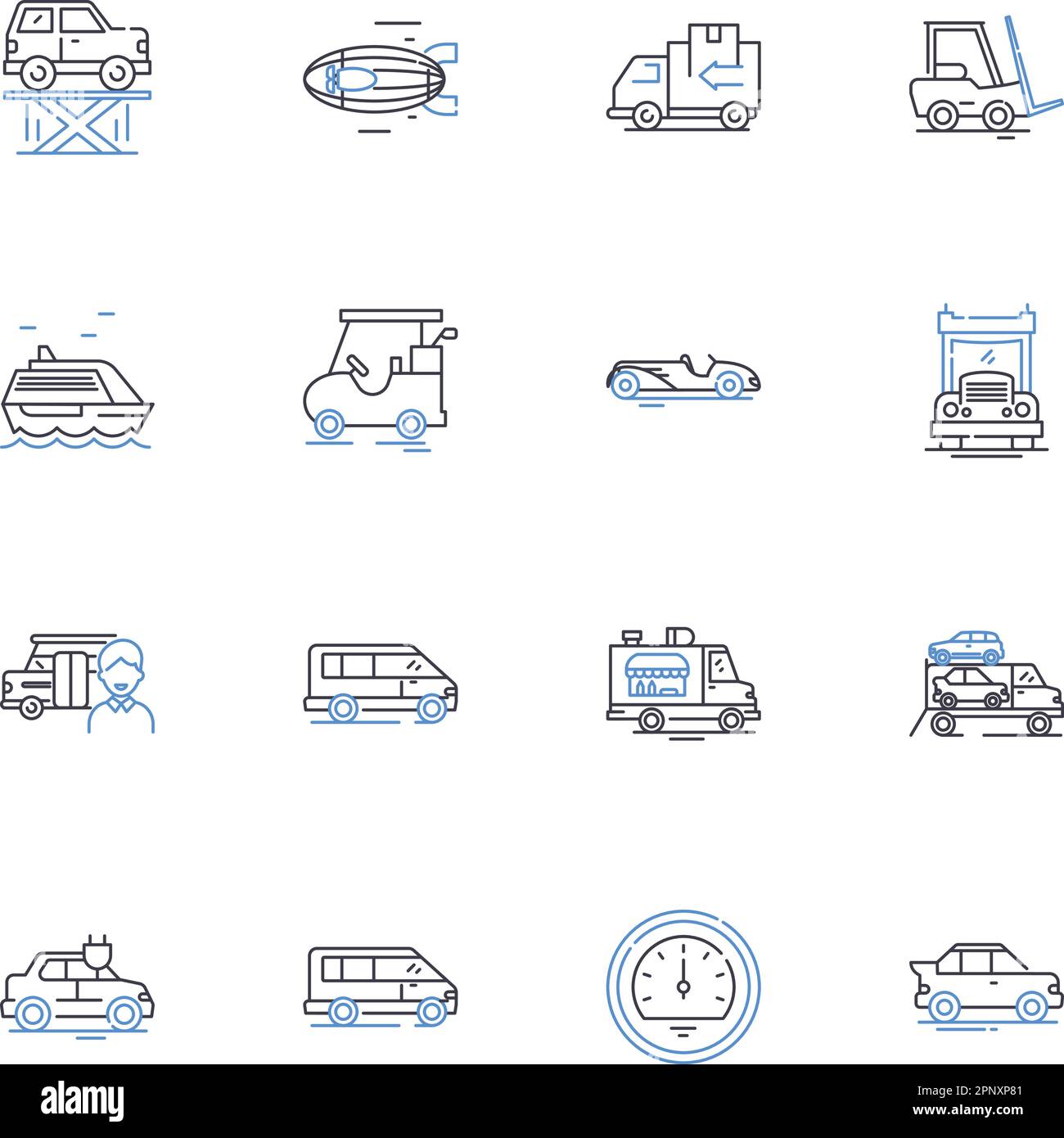 Portage line icons collection. Navigation, Canoeing, Hiking, Paddling ...