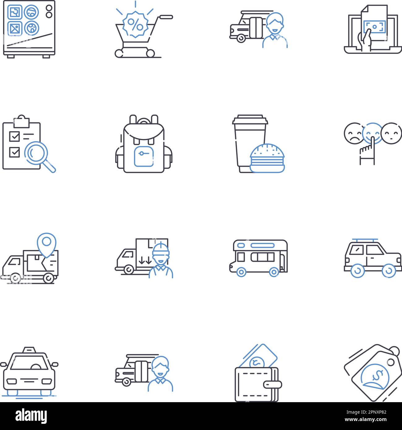 Warehouse logistics line icons collection. Inventory, Shipment, Pallet ... Warehouse logistics line icons collection. Inventory, Shipment, Pallet ...