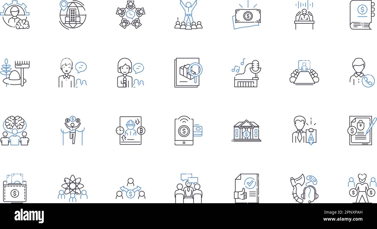 Brand Reputation line icons collection. Trust, Credibility, Integrity ...