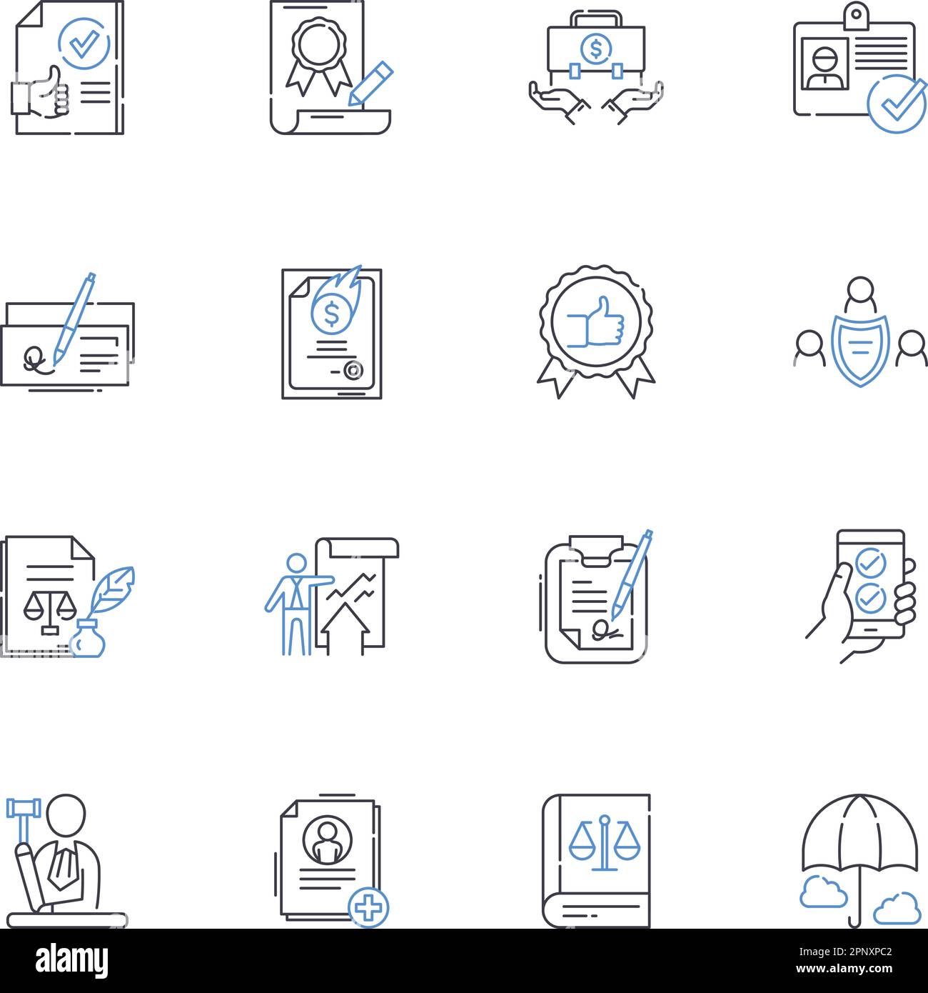 Discretion line icons collection. Privacy, Secrecy, Confidentiality ...