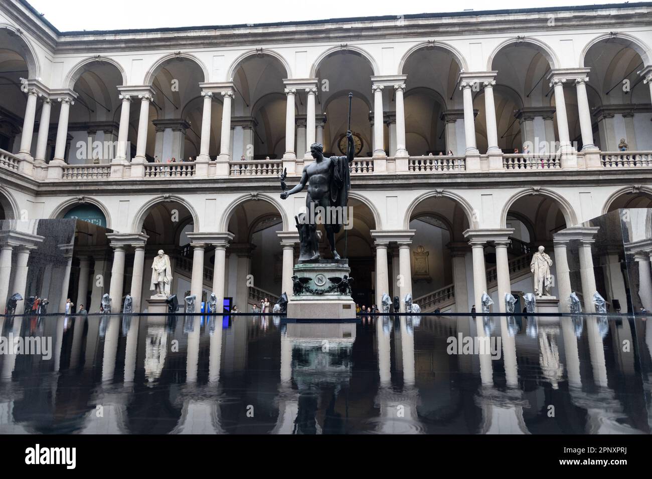 Milan, Italy - april 20 2023 -Fuorisalone Milan design week - Brera ...