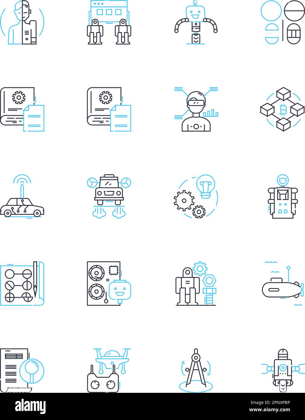 geometric modeling linear icons set. Polygons, Vertices, Edges ...