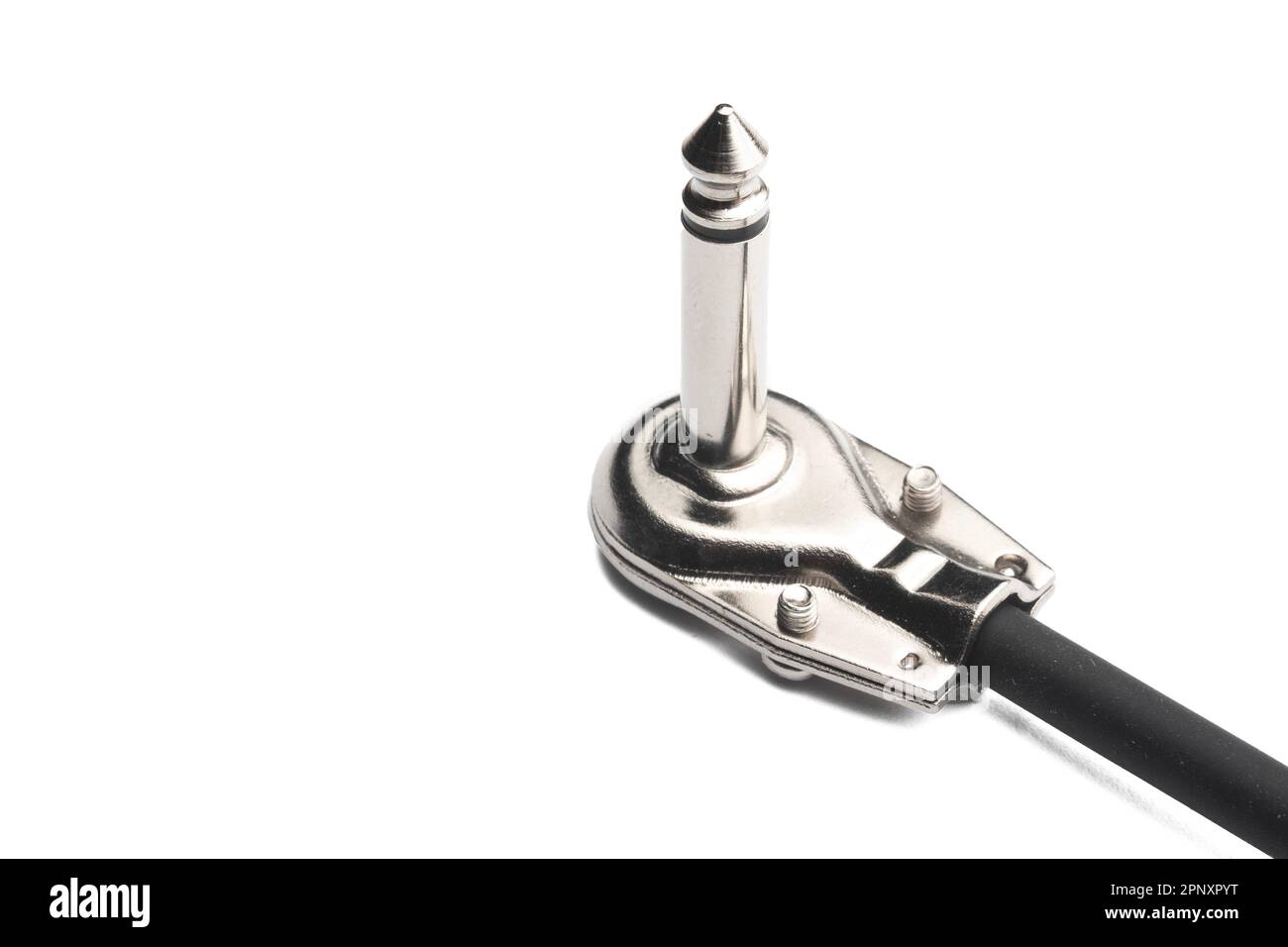Flat metal 1/4 (6,35mm) guitar jack Stock Photo - Alamy