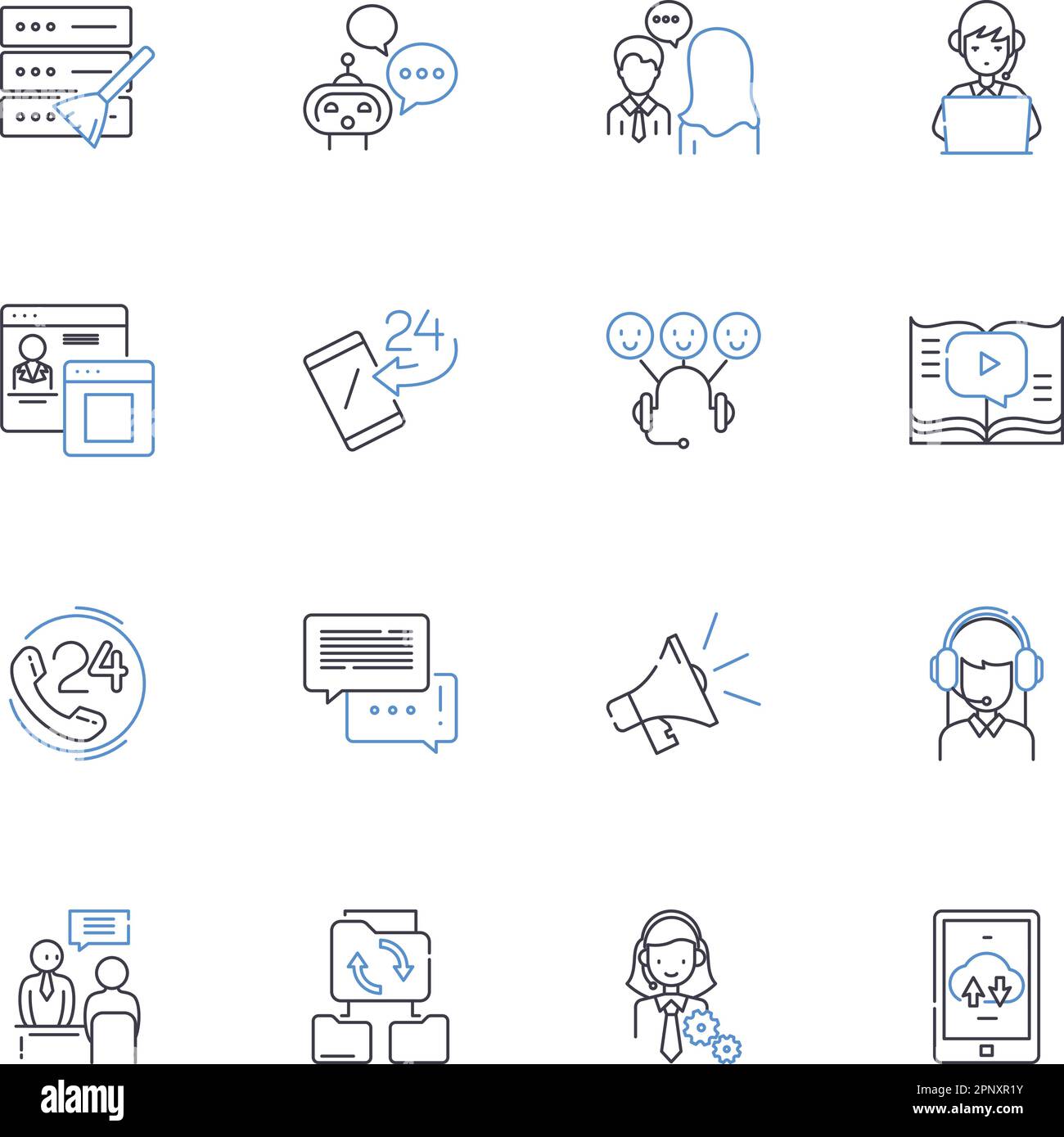 Broadband connections line icons collection. Fiber, WiFi, High-speed ...