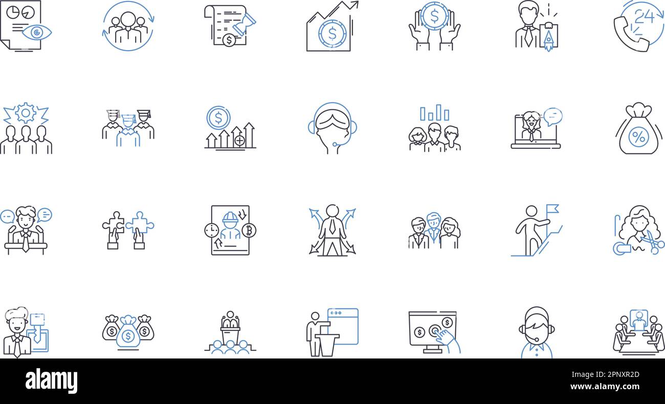 Outcome proficiency line icons collection. Mastery, Competence ... Outcome proficiency line icons collection. Mastery, Competence ...