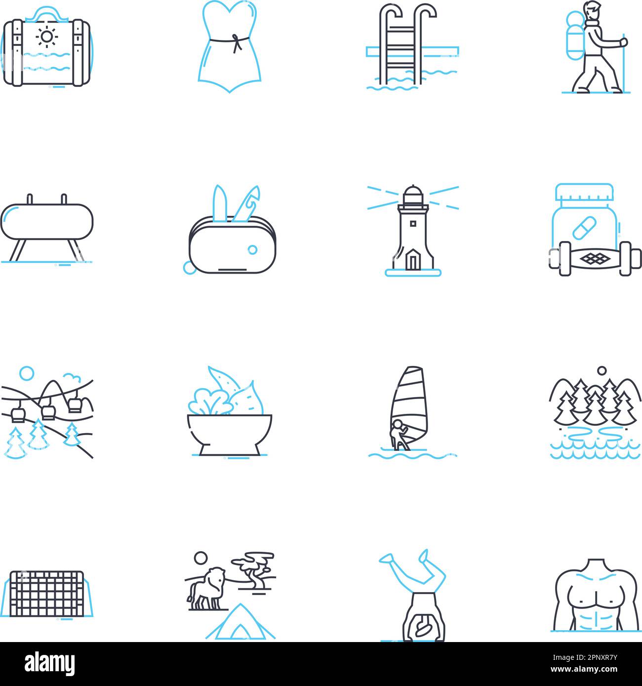 Lead generation linear icons set. Prospecting , Conversion , Pipeline ... Lead generation linear icons set. Prospecting , Conversion , Pipeline ...
