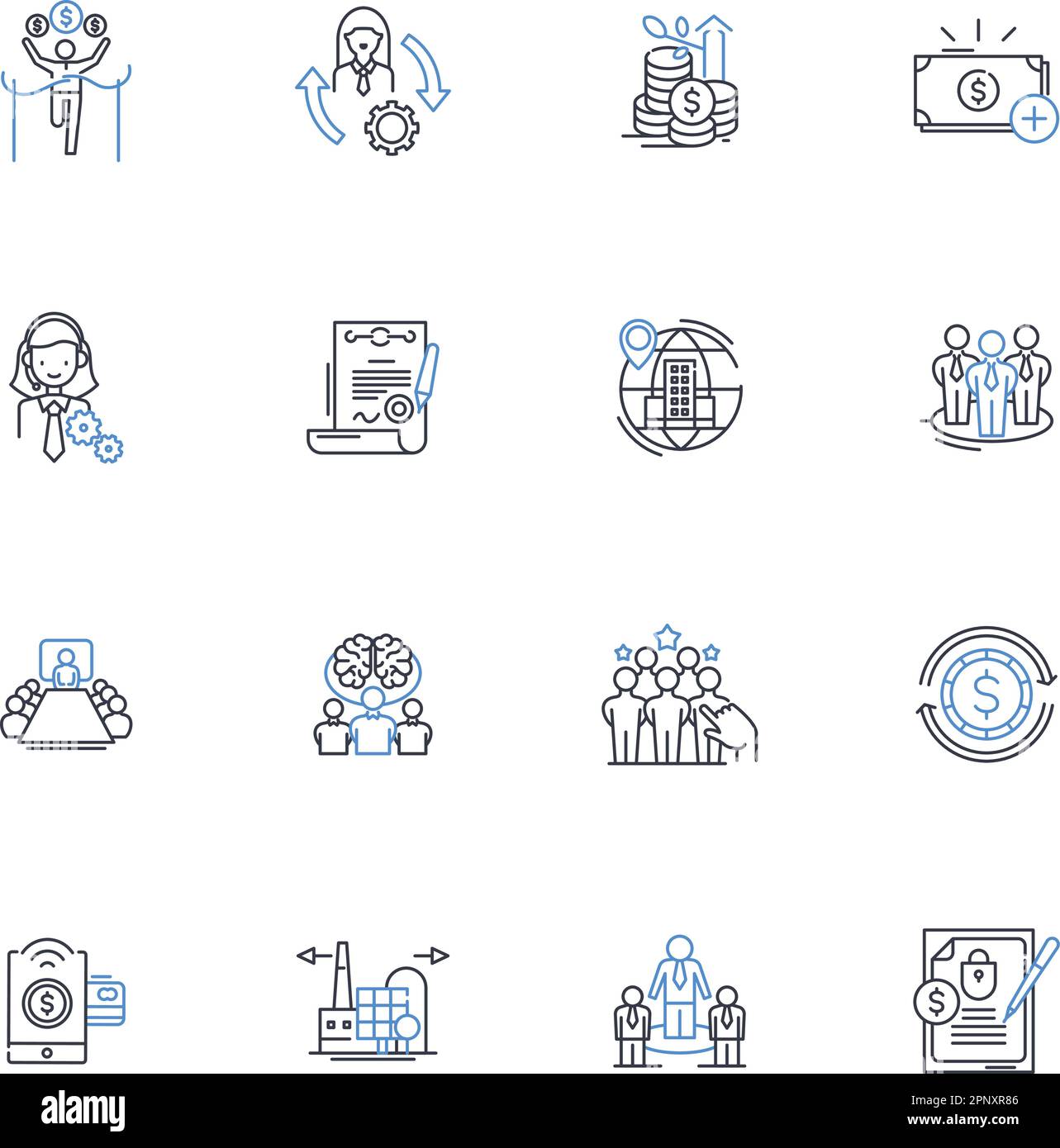 Cultural diffusion line icons collection. Globalization, Integration ...