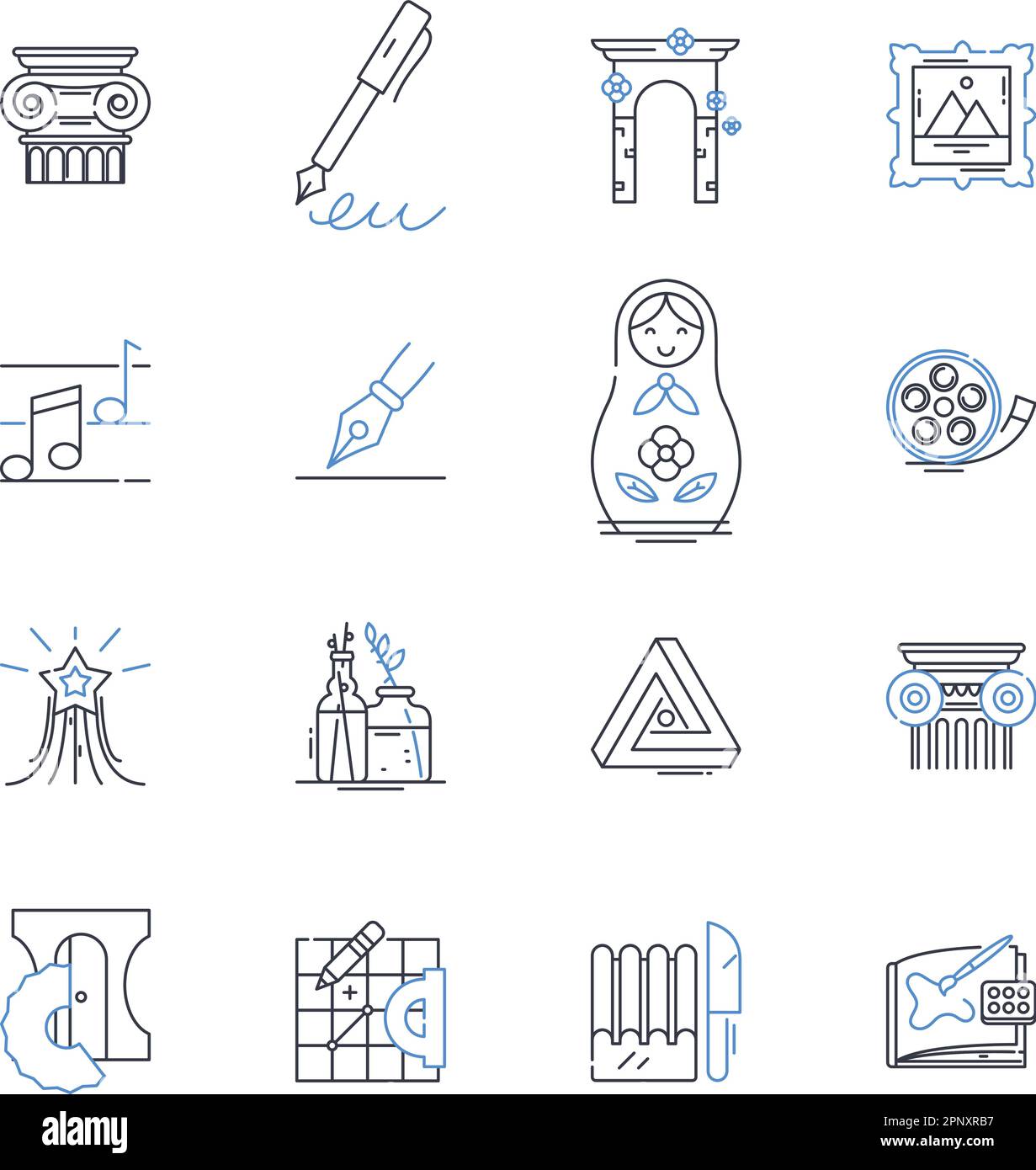 Expert profession line icons collection. Specialist, Skilled, Authority ...