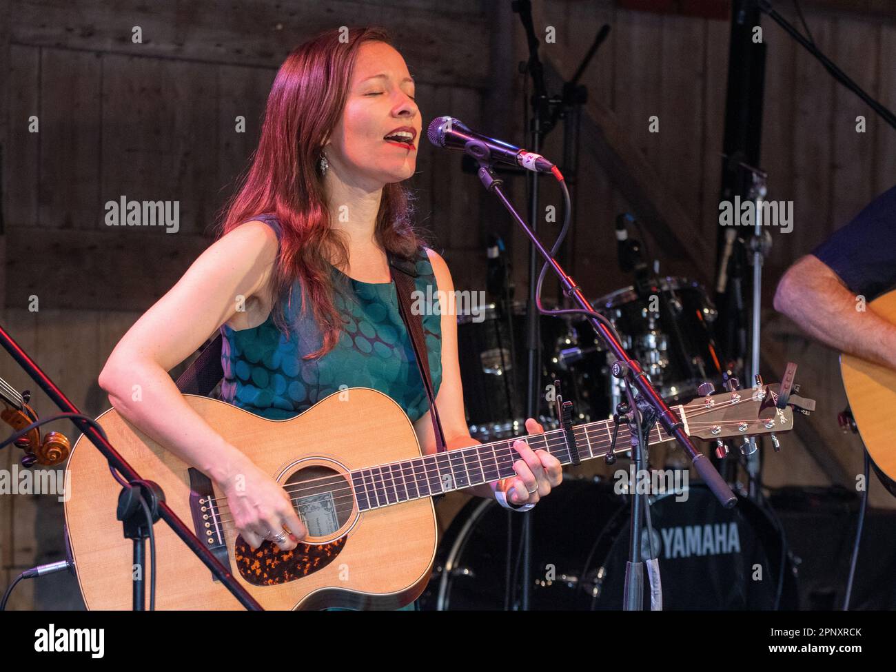 Trio Low Lily on stage at the 2017 Maverick Festival of Americana Stock ...