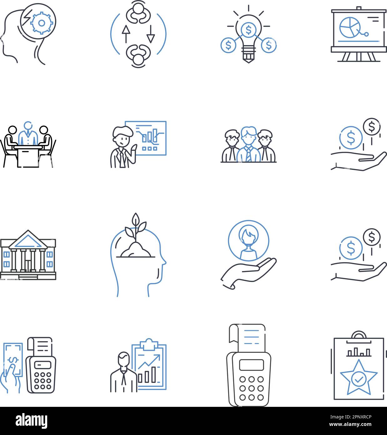 Sales forecasting line icons collection. Projections, Analytics ... Sales forecasting line icons collection. Projections, Analytics ...