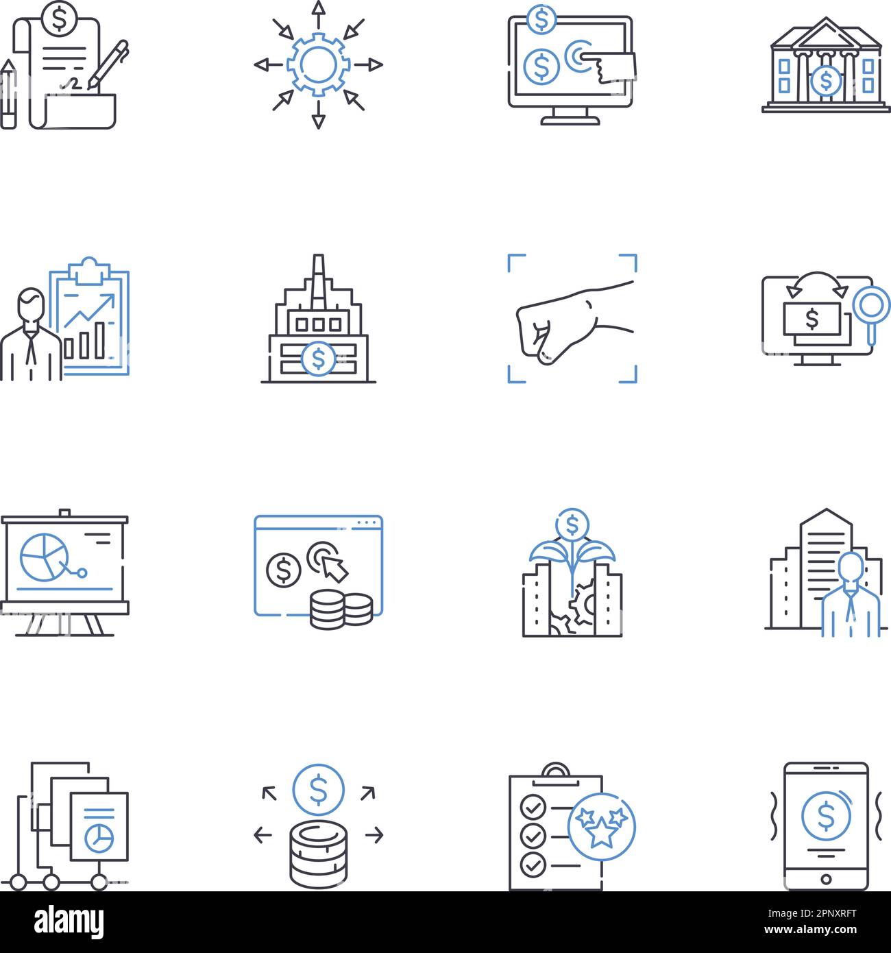 Web storefronts line icons collection. E-commerce, Online, Retail ...