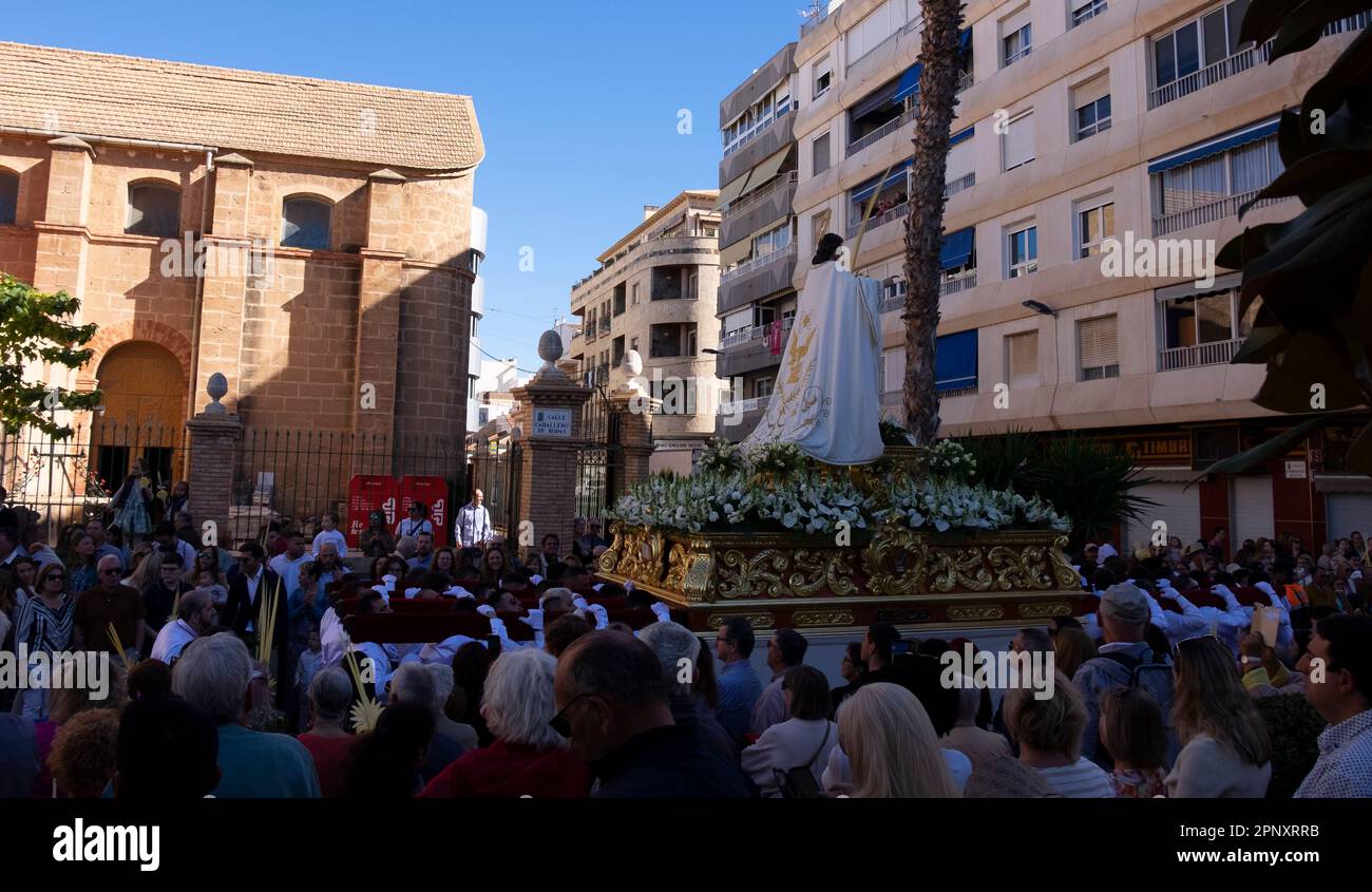 The first day of Easter procession in Torrevieja,Spain Stock Photo - Alamy