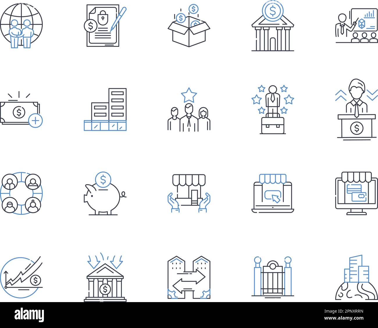 Hoarding line icons collection. Chaos, Disorder, Clutter, Obsession ...