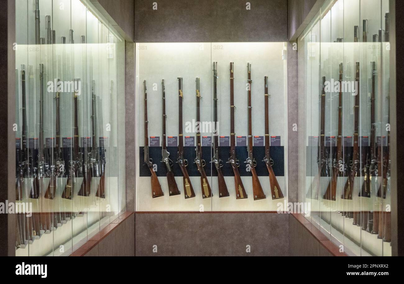 Outdoor park by the national museum of military history hi-res stock ...