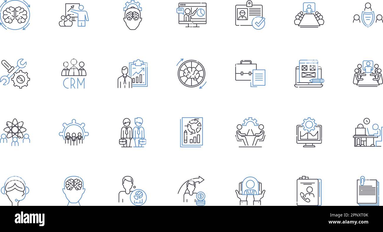 Human resources line icons collection. Recruitment, Hiring, Training ... Human resources line icons collection. Recruitment, Hiring, Training ...