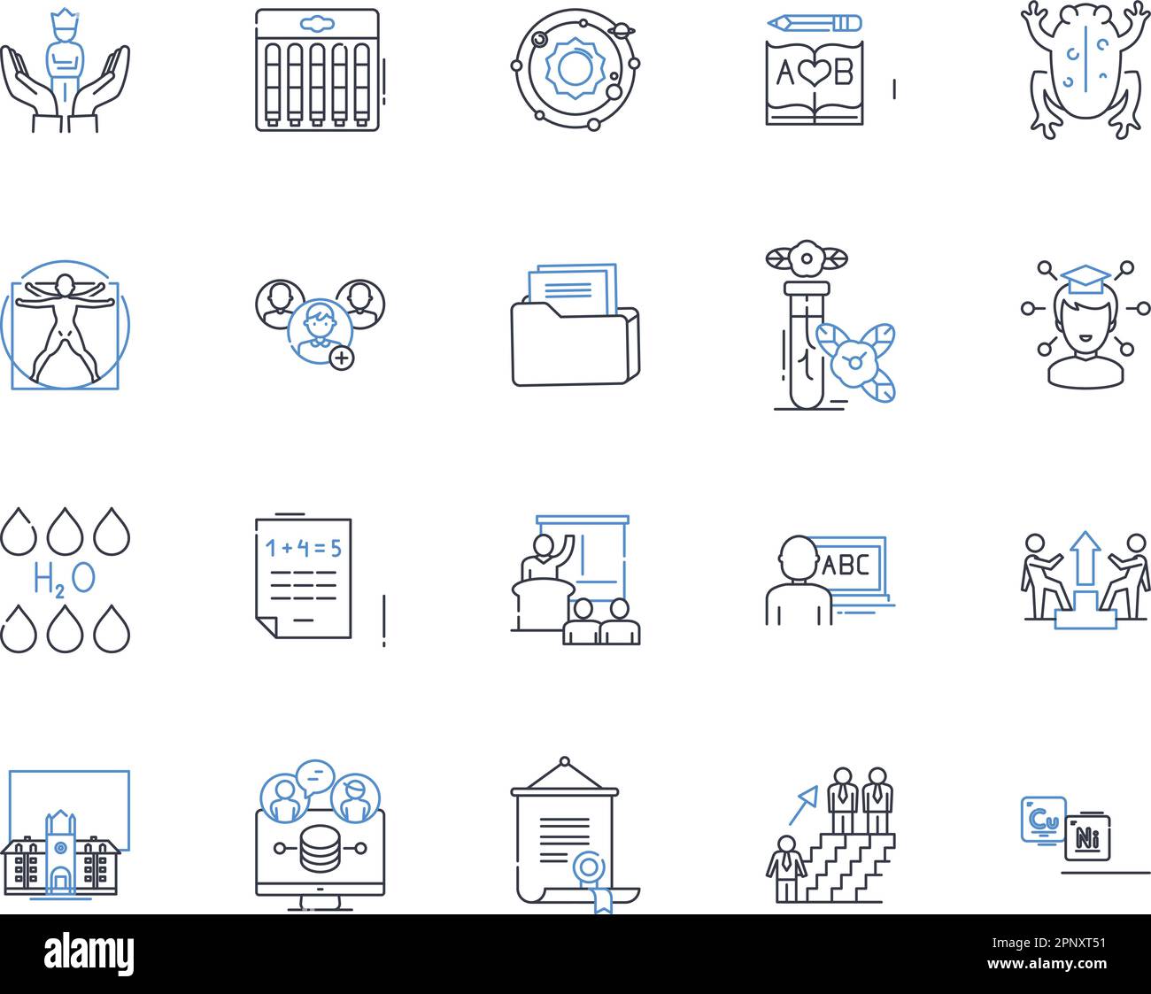 Cultivating beginners line icons collection. Introduction, Guidance ... Cultivating beginners line icons collection. Introduction, Guidance ...