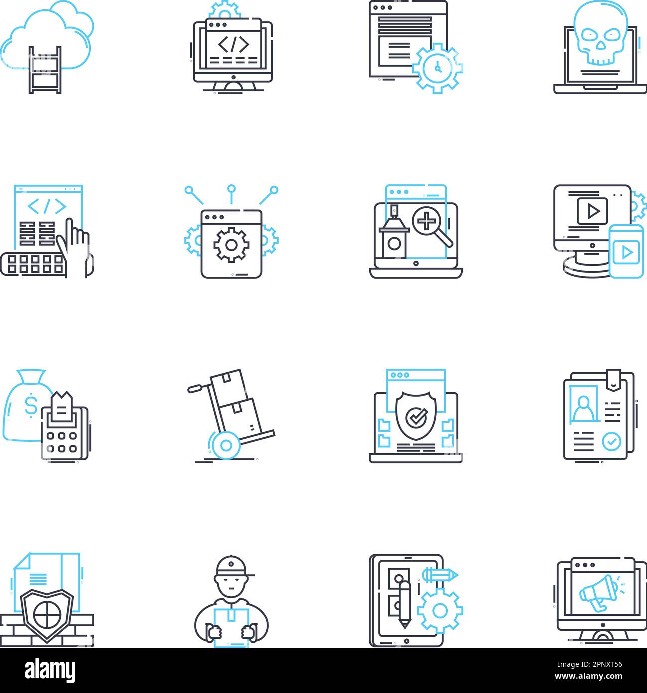 Information Assurance linear icons set. Encryption, Cybersecurity, Risk ... Information Assurance linear icons set. Encryption, Cybersecurity, Risk ...