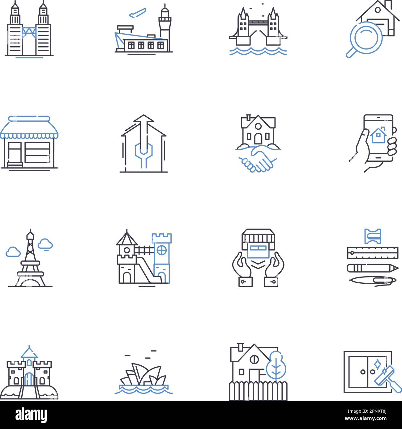Warehouses line icons collection. Storage, Inventory, Logistics ...
