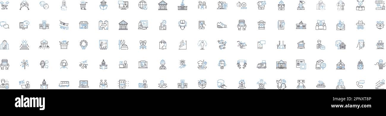 city living line icons collection. Hustle, Diversity, Vibrant ...