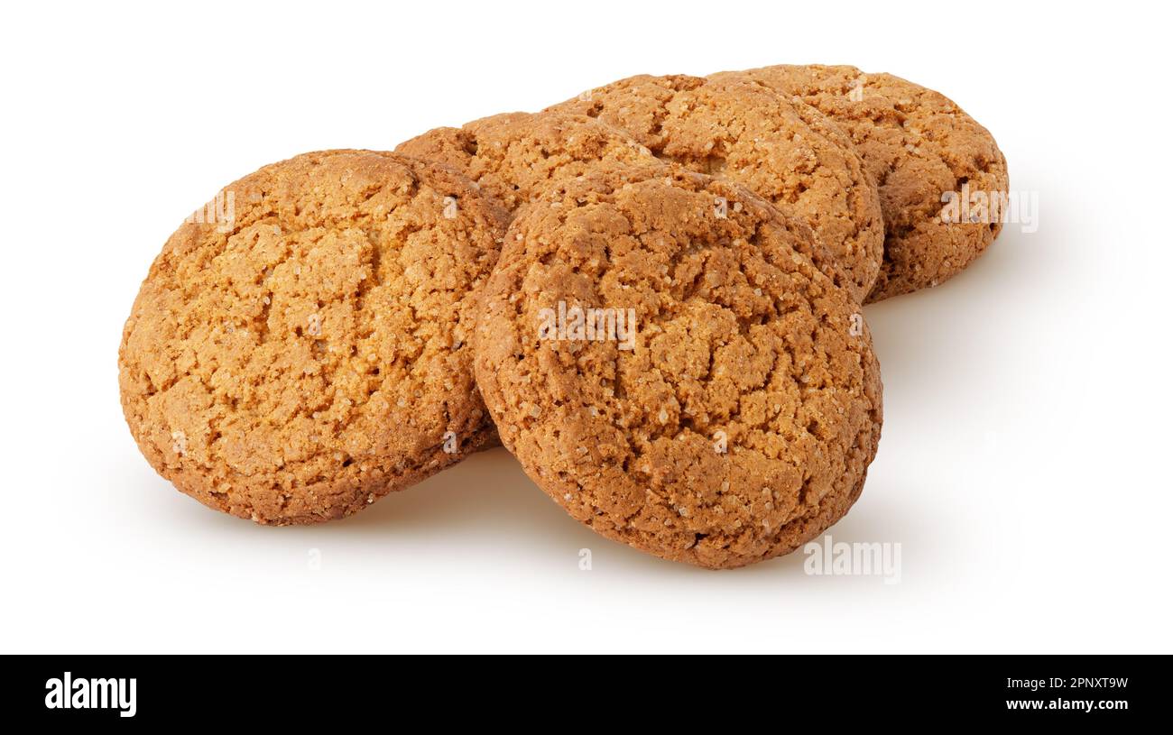 Fresh cookies. Bunch of sugar cookies with isolated on white background ...